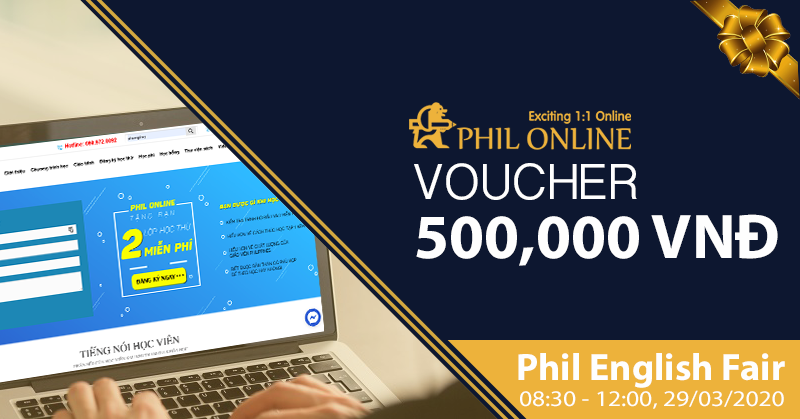 Phil Online dành tặng voucher 500k nhân sự kiện PEF 2020